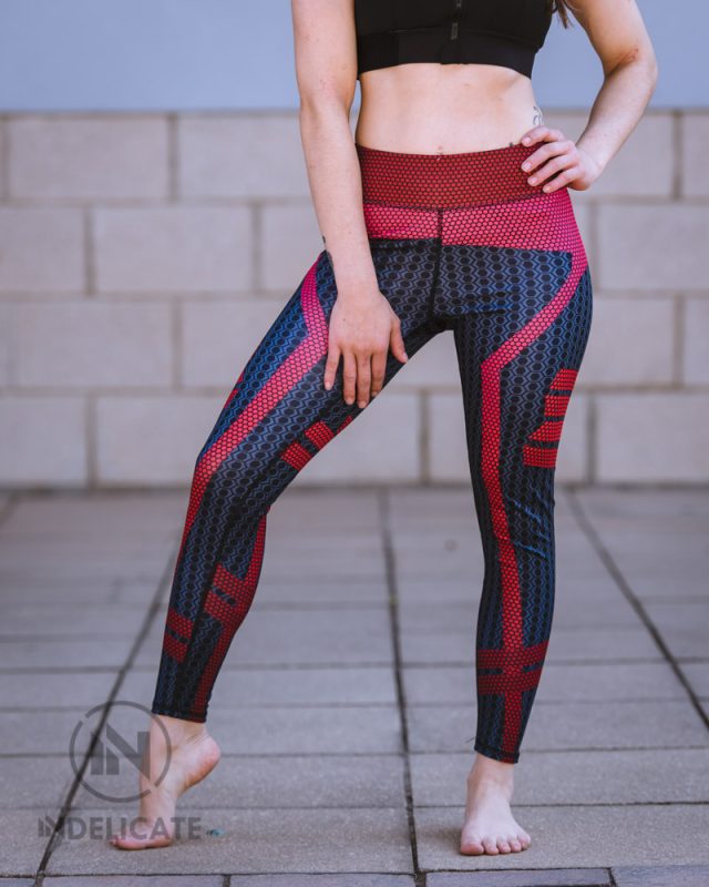 Red Cyborg | Women’s Printed Leggings | High-Quality Super Soft ...